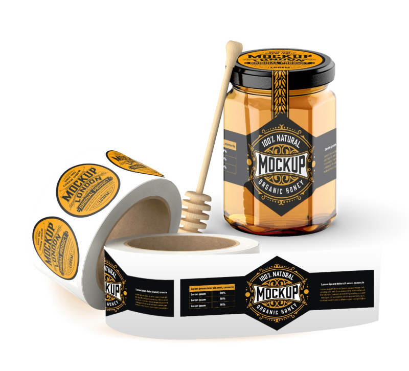 Stickers Honey Packaging - Blue Moon Pack